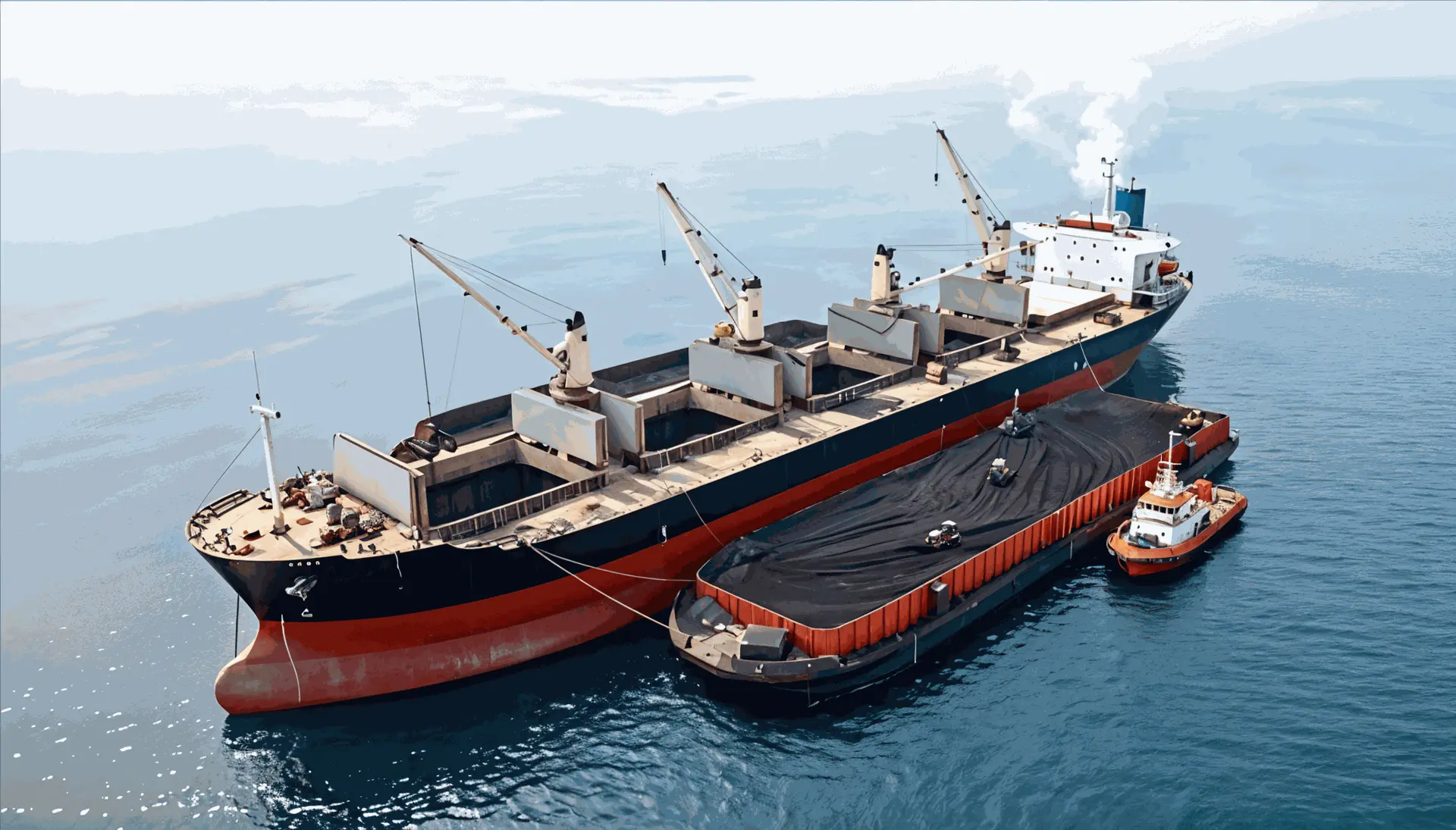 A Seamless Transition: Coal Transhipment from Barge to Bulk Carrier ...